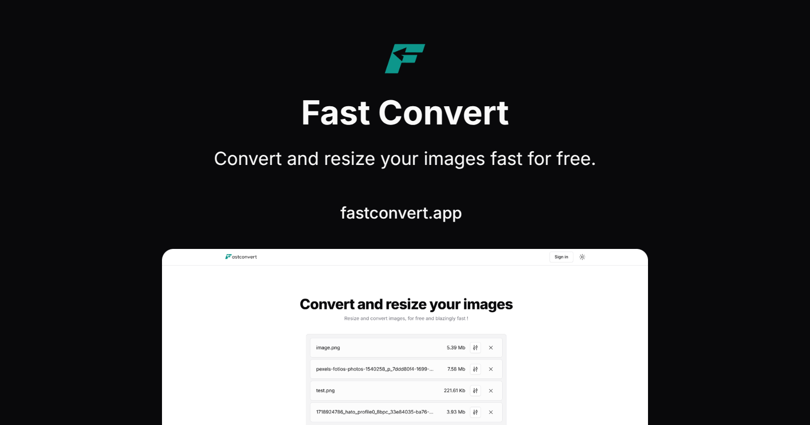 Free Image Converter - Batch Convert & Resize, No Watermark | FastConvert